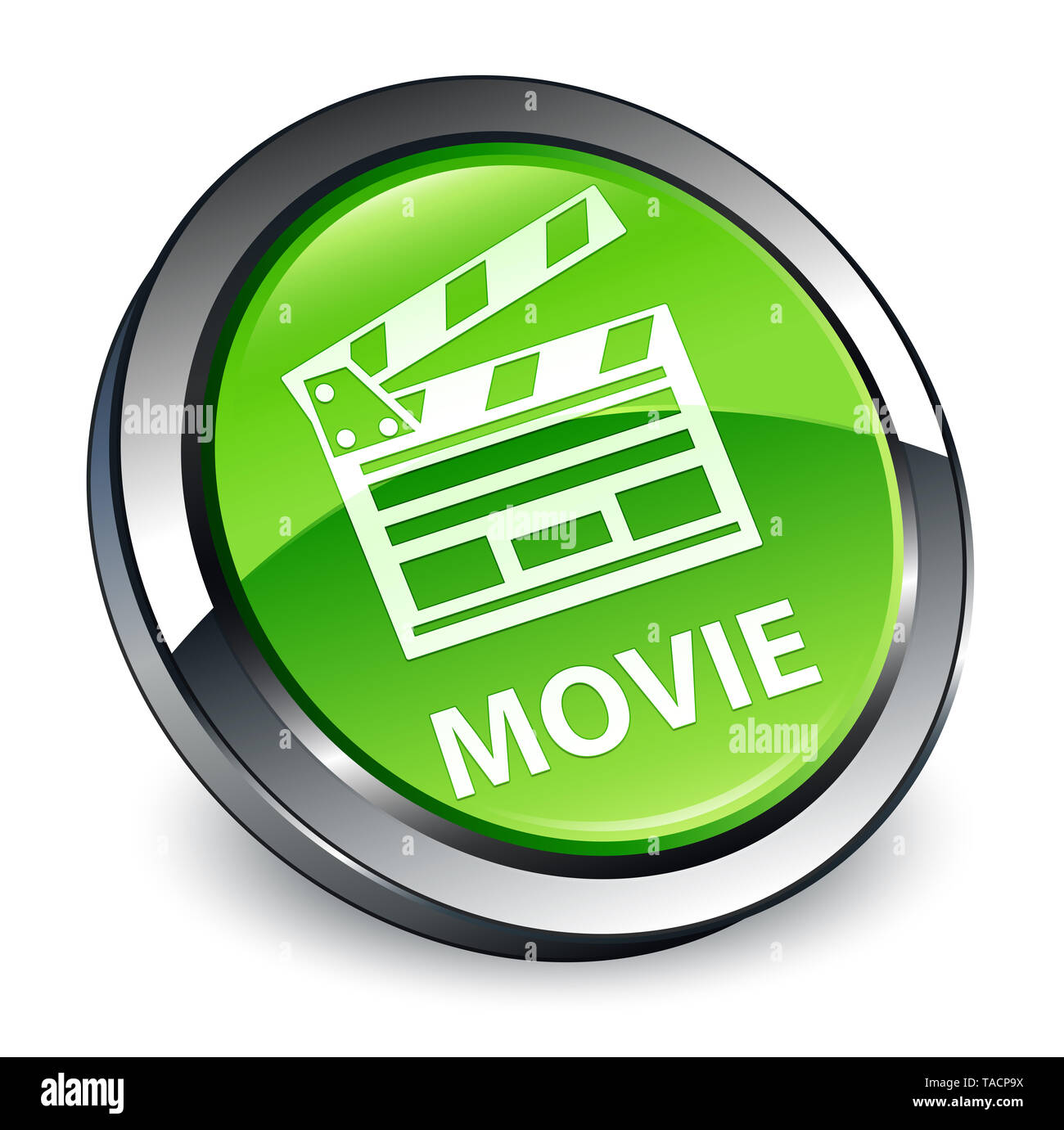Movie cinema clip icon isolated hi-res stock photography and images - Alamy
