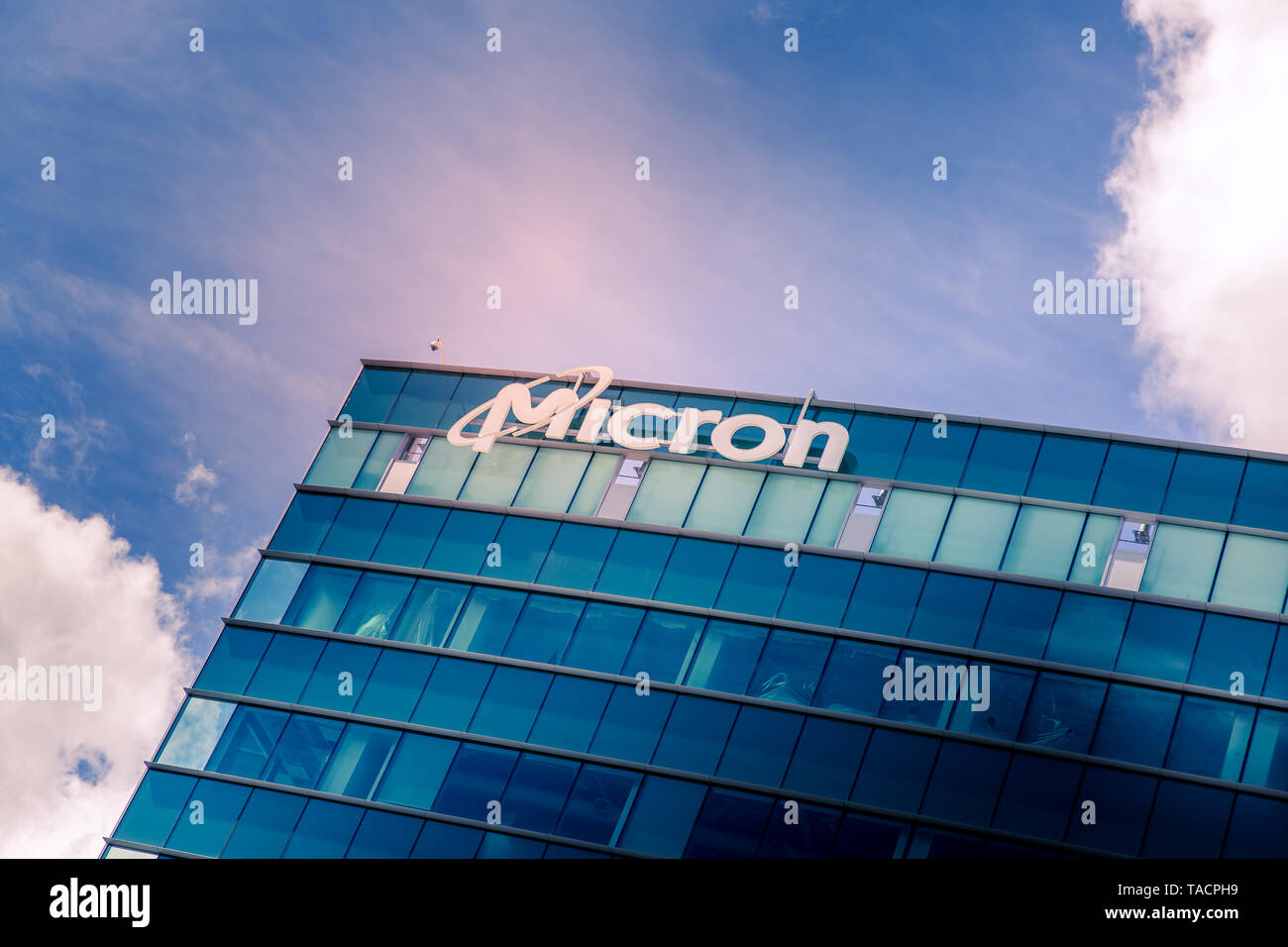 San Jose, CA, USA - March 26, 2019: Micron Technology Inc. One of ...