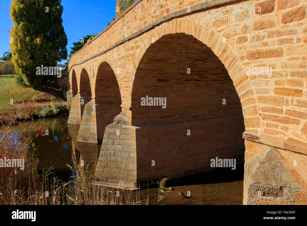 The sandstone Richmond Bridge in Tasmania was built in 1823 and is the ...