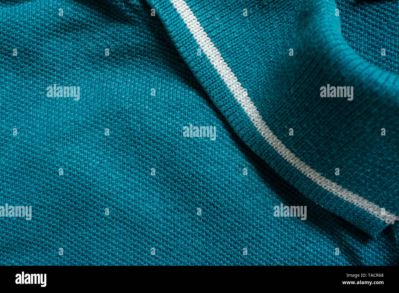 Green polo shirt texture, cotton fabric. Textile background Stock Photo ...