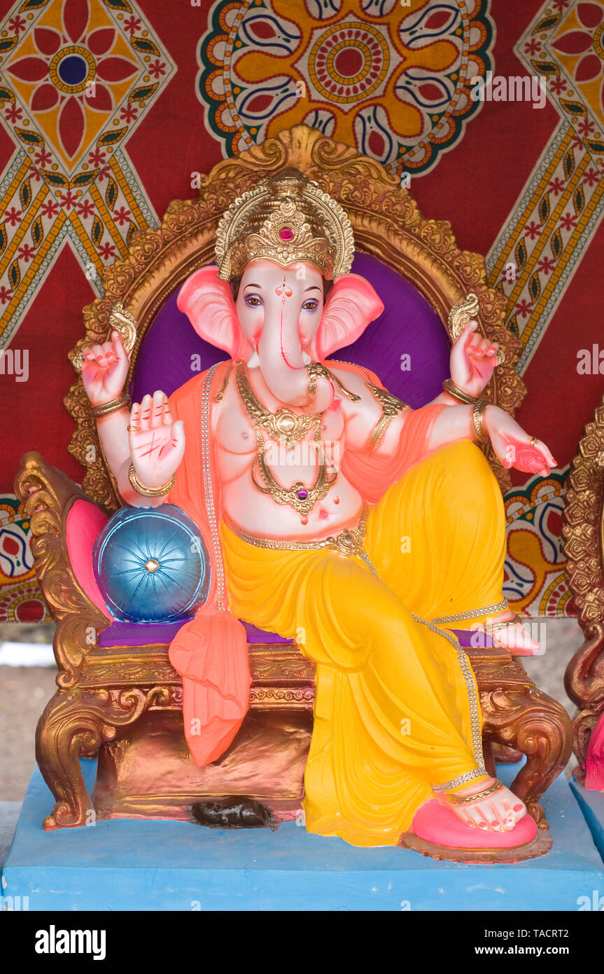 idol of lord Ganesha, Pune, Maharashtra, India, Asia Stock Photo - Alamy