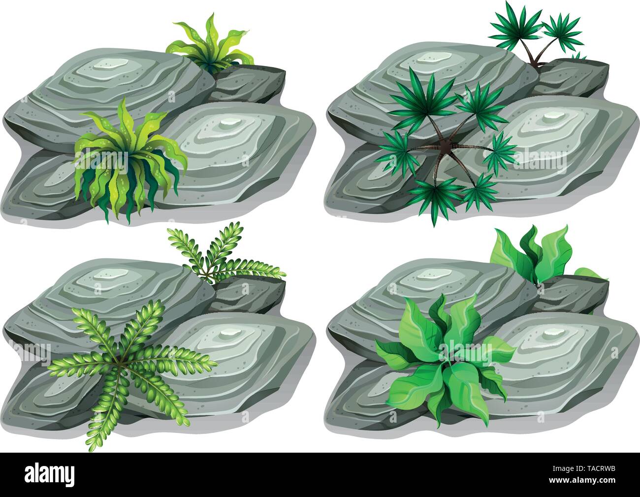 Set of nature rock illustration Stock Vector Image & Art - Alamy