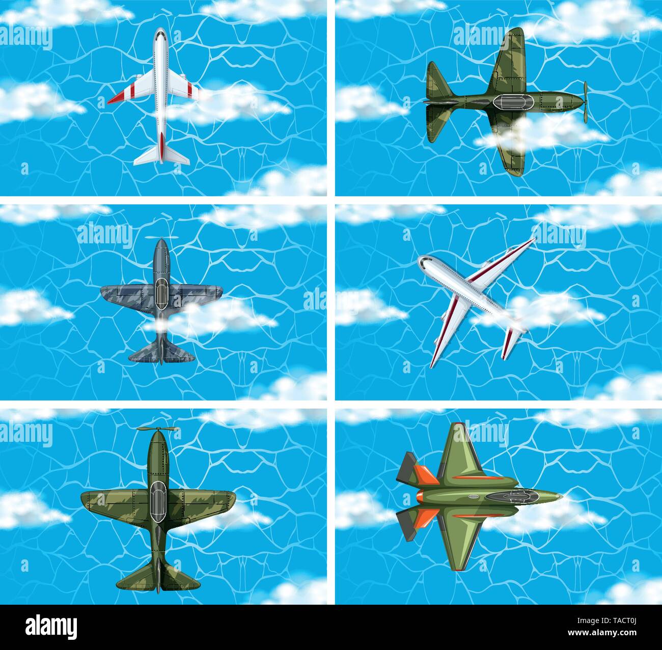 Set of army force plane illustration Stock Vector Image & Art - Alamy