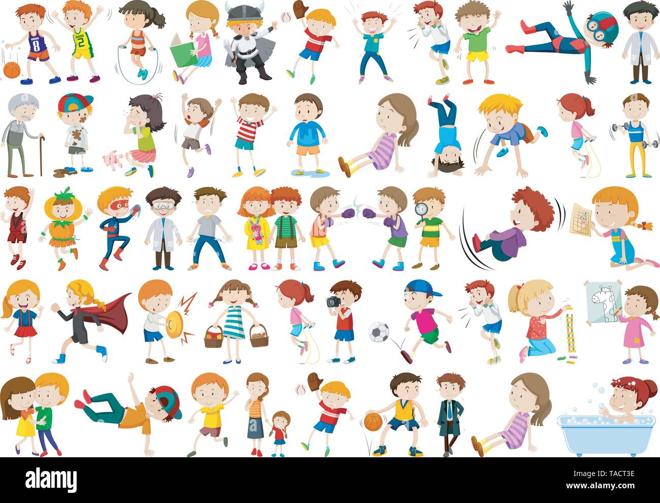 Set of people charcter illustration Stock Vector Image & Art - Alamy