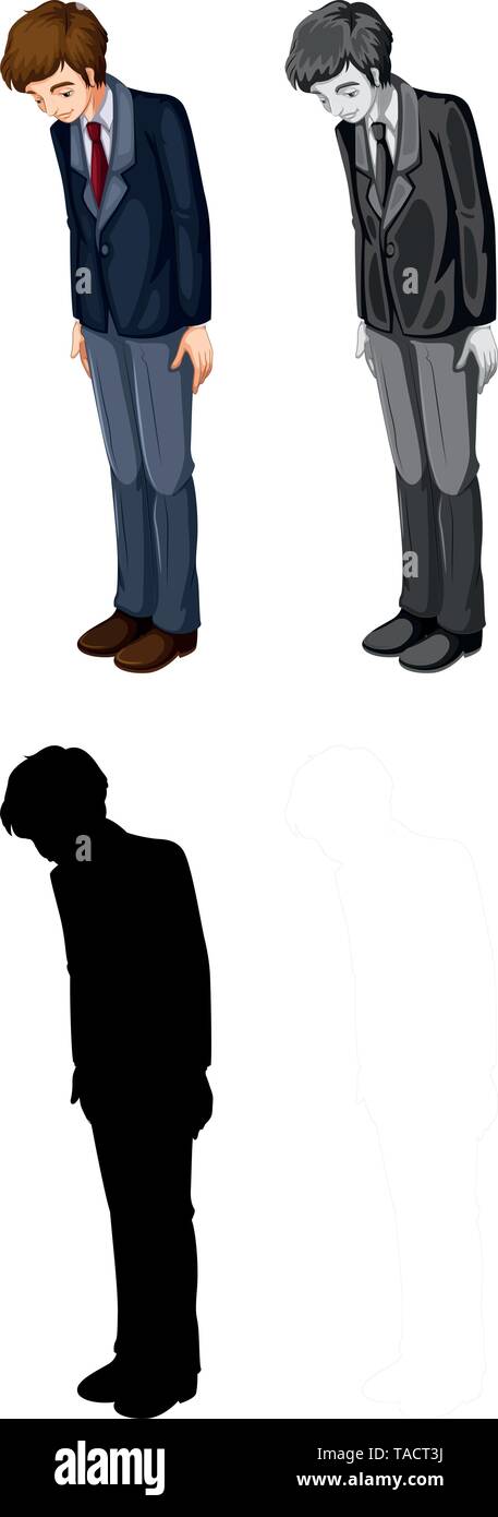 Set of male office worker illustration Stock Vector Image & Art - Alamy