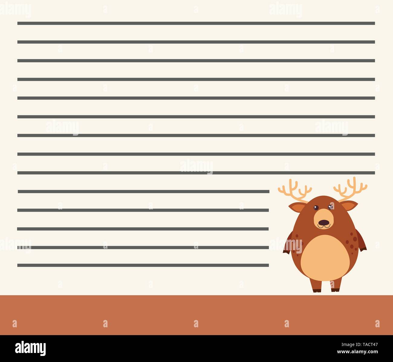 Animal on note template illustration Stock Vector Image & Art - Alamy