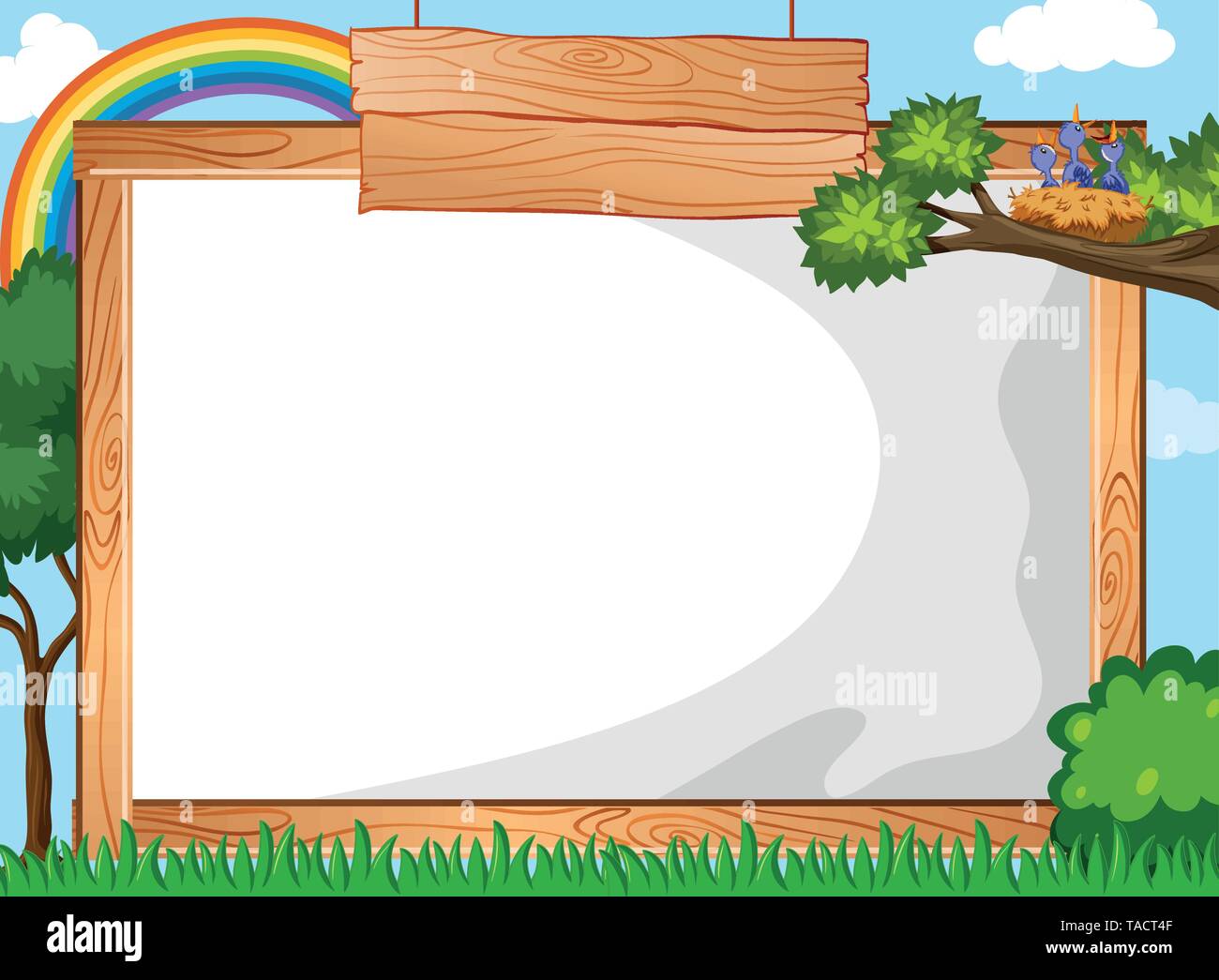 A cute blank note illustration Stock Vector Image & Art - Alamy