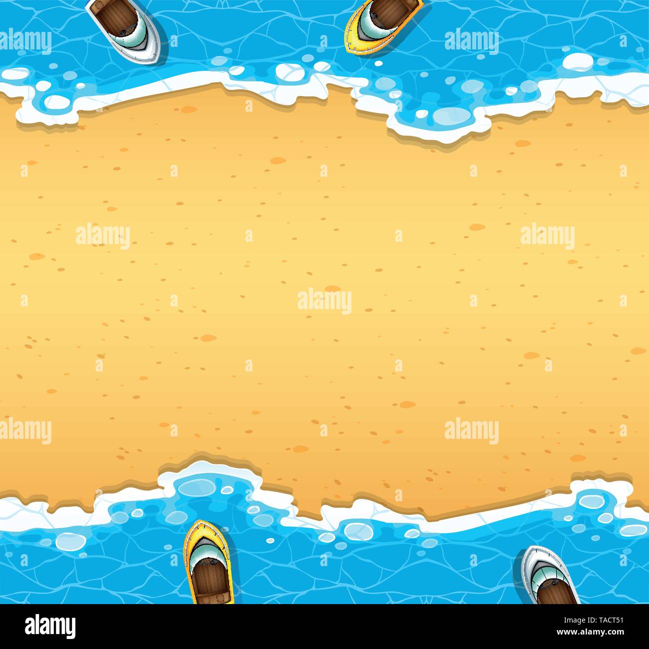 Aerial view of beach illustration Stock Vector Image & Art - Alamy