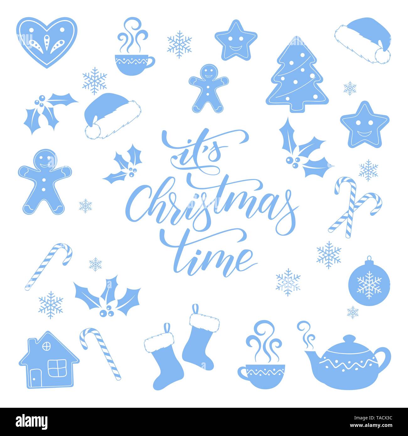 Christmas tea time Cut Out Stock Images & Pictures - Alamy