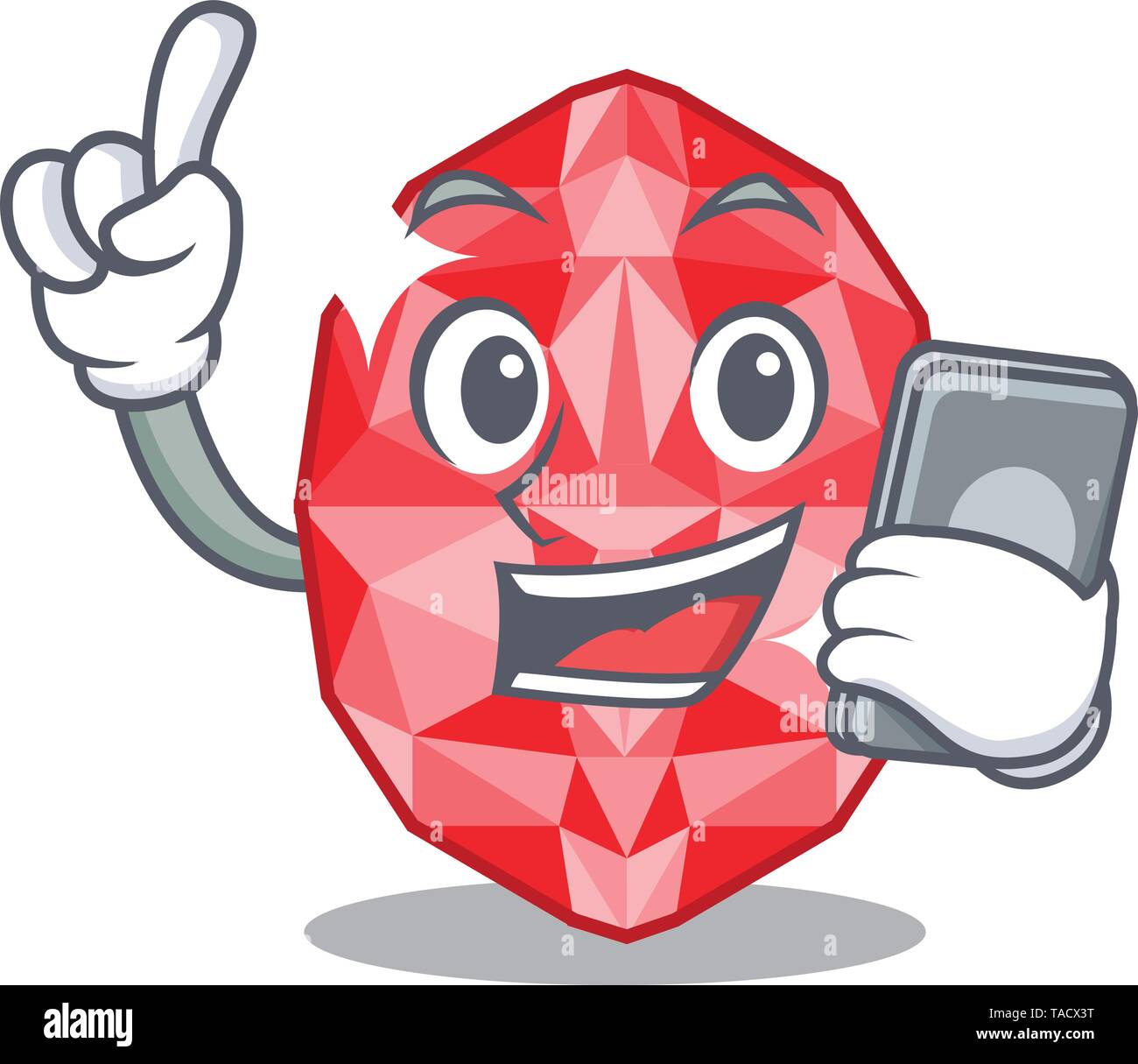 With phone ruby gems in a cartoon box Stock Vector Image & Art - Alamy