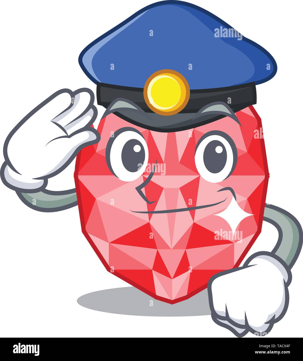 Police ruby gems in a cartoon box Stock Vector Image & Art - Alamy