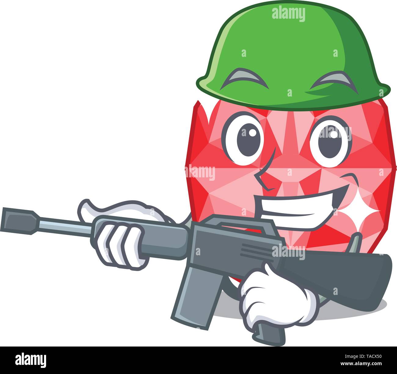 Army ruby gems in a cartoon box Stock Vector Image & Art - Alamy