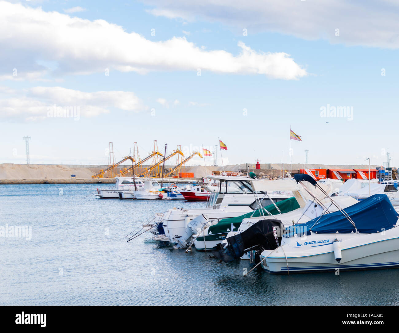 GARRUCHA, SPAIN - FEBRUARY 2, 2019 A beautiful marina with luxury ...
