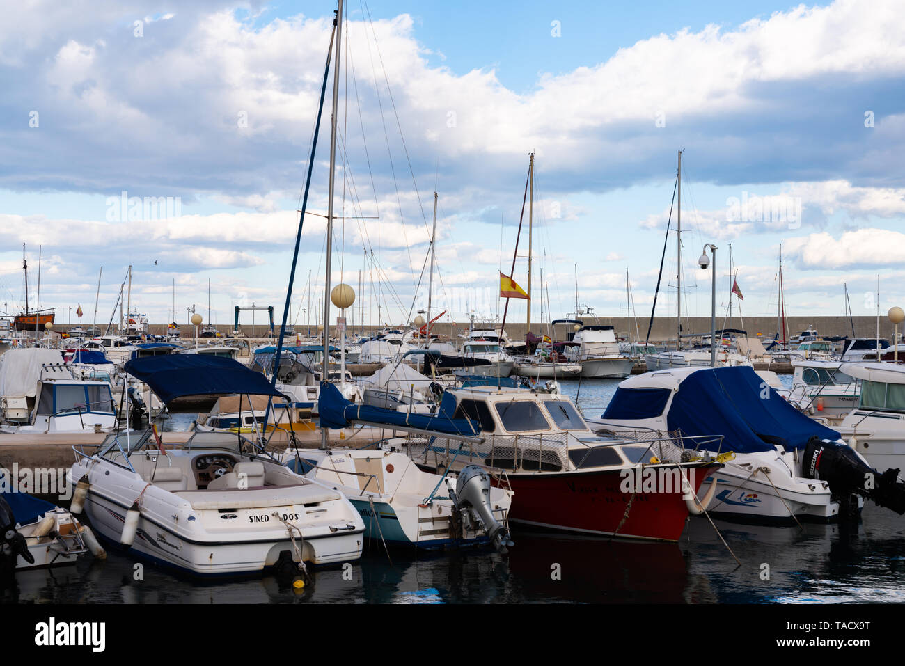 GARRUCHA, SPAIN - FEBRUARY 2, 2019 A beautiful marina with luxury ...