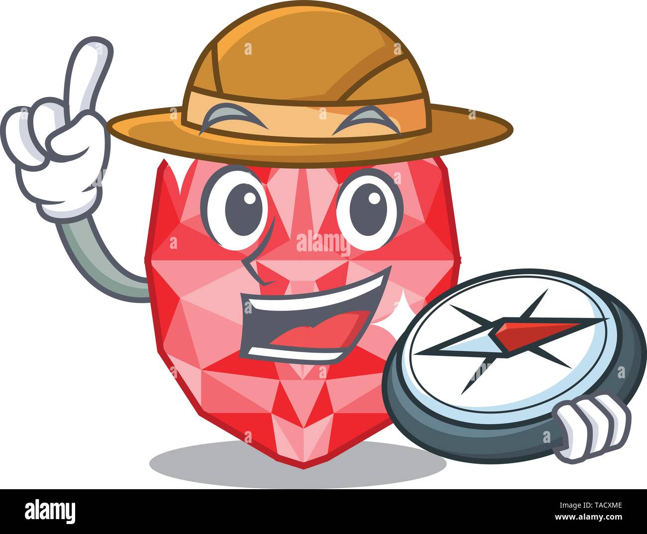 Explorer ruby gems above cartoon dressing table Stock Vector Image ...