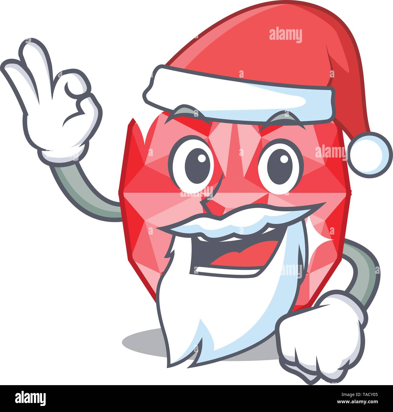 Ruby gemstone mineral geometric Cut Out Stock Images & Pictures - Alamy