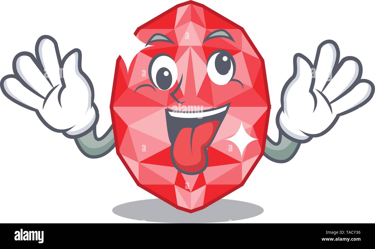 Crazy ruby gems in the mascot shape Stock Vector Image & Art - Alamy