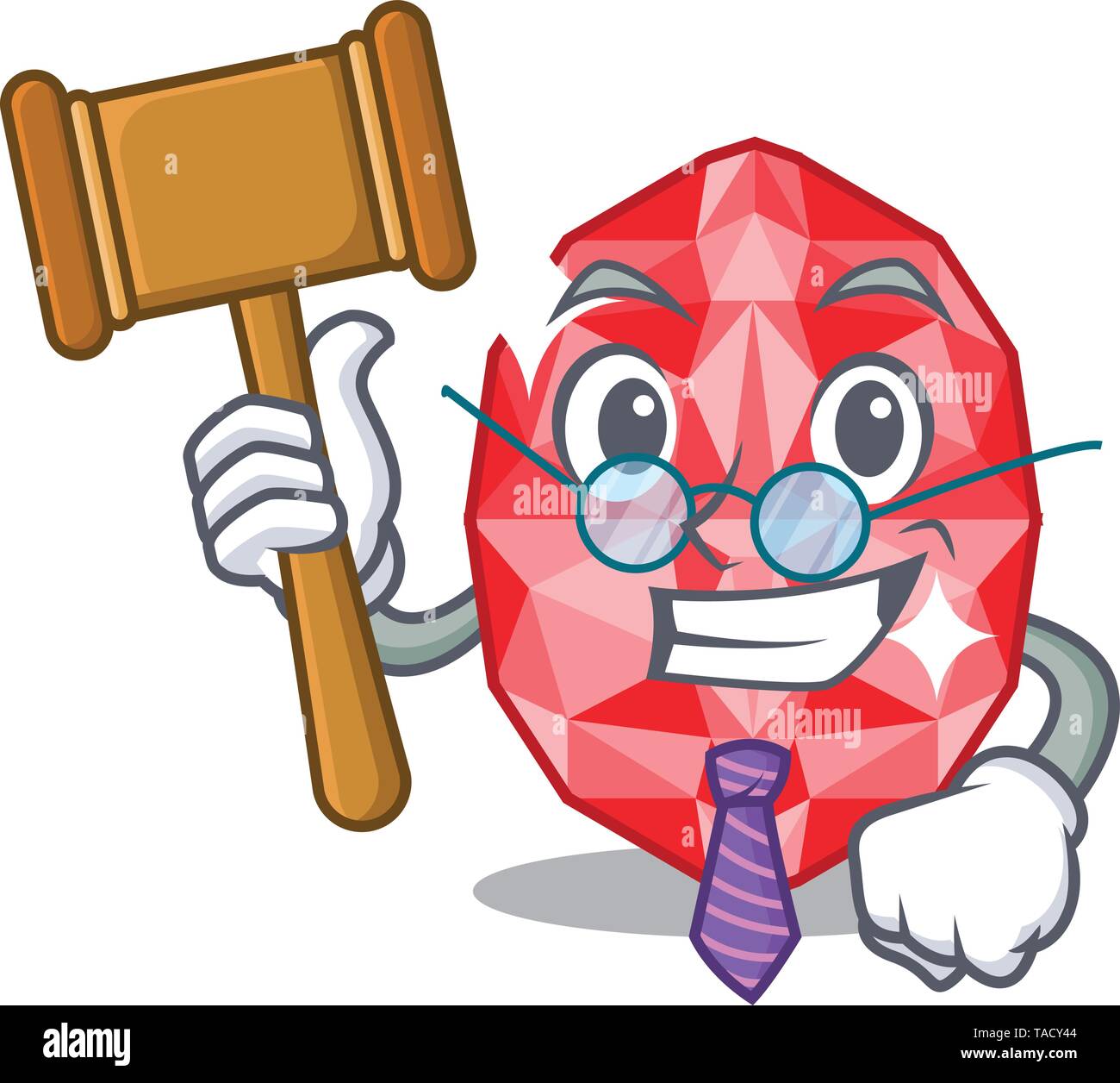 Ruby gemstone mineral geometric Cut Out Stock Images & Pictures - Alamy