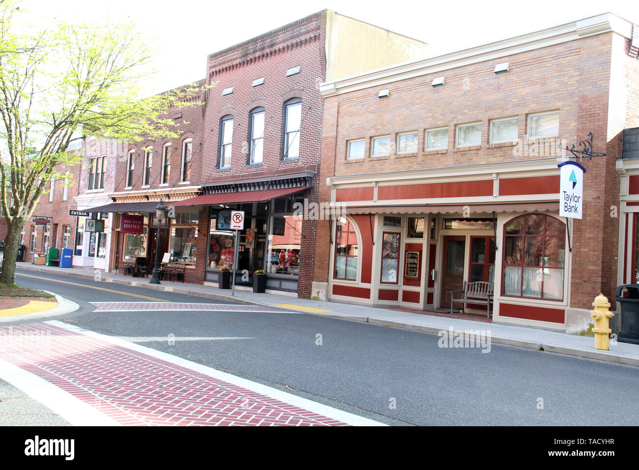 Buildings along Main St. in downtown Berlin, MD, USA Stock Photo - Alamy