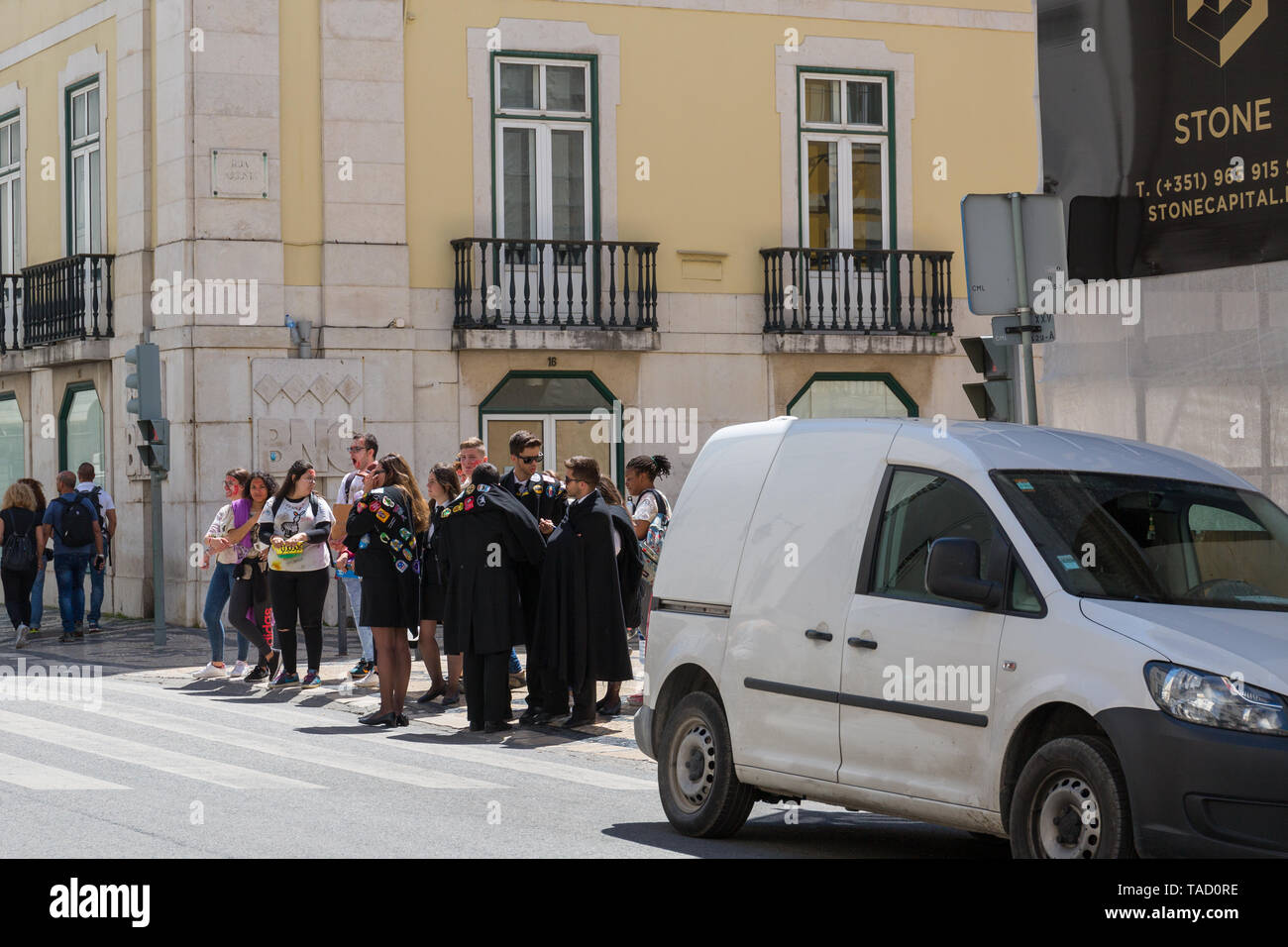 Graduation ceremony, Lisbon, Portugal Stock Photo - Alamy