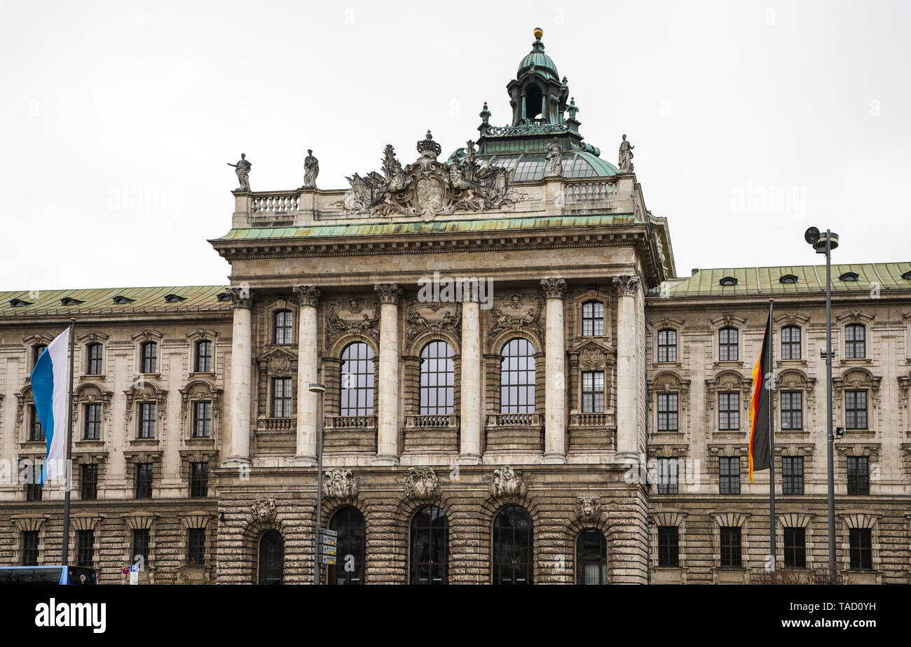 Palace of Justice - Justizpalast in Munich, Bavaria, Germany. German ...