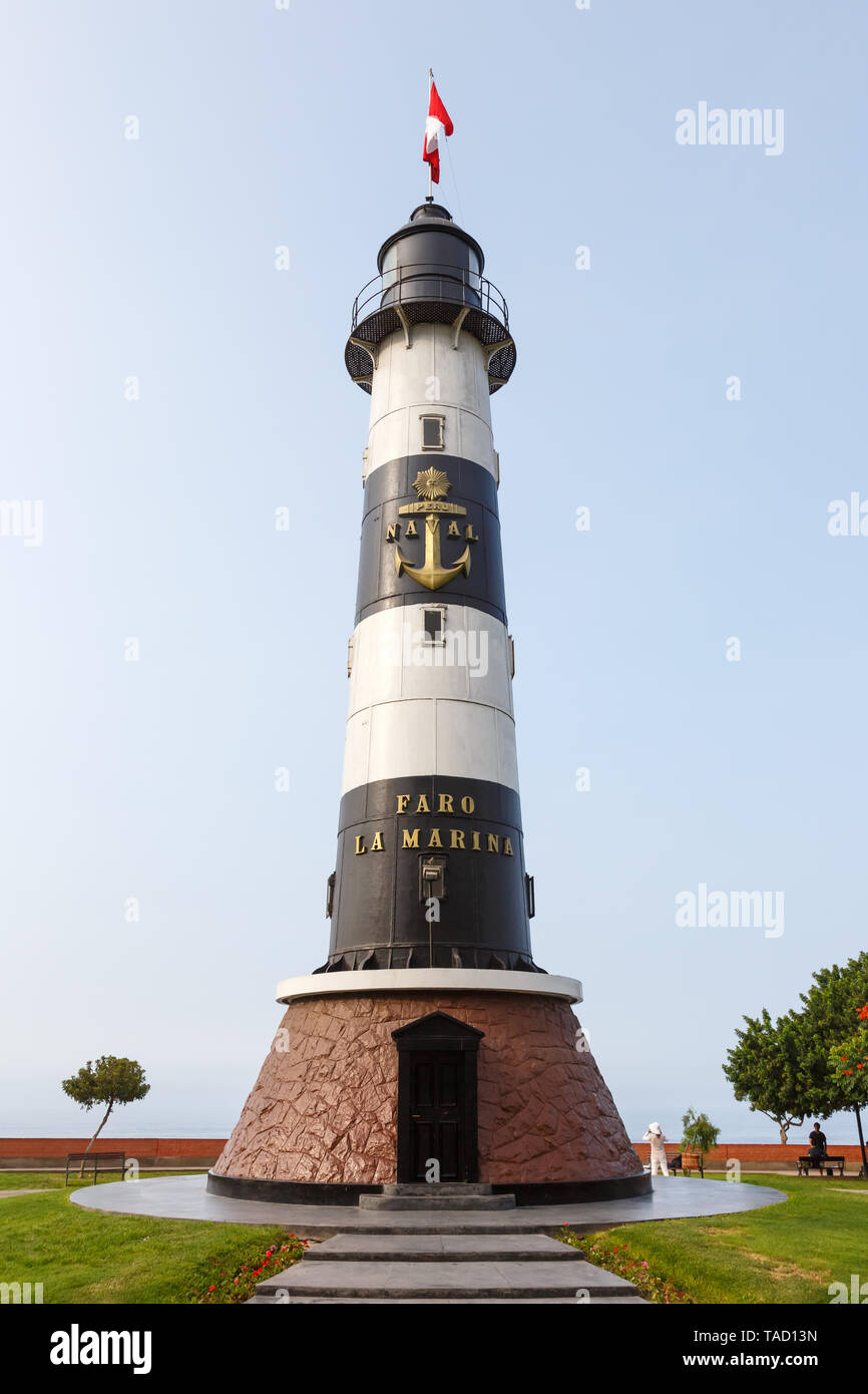 Lima Peru Lighthouse Faro La Marina copyspace copy space portrait ...