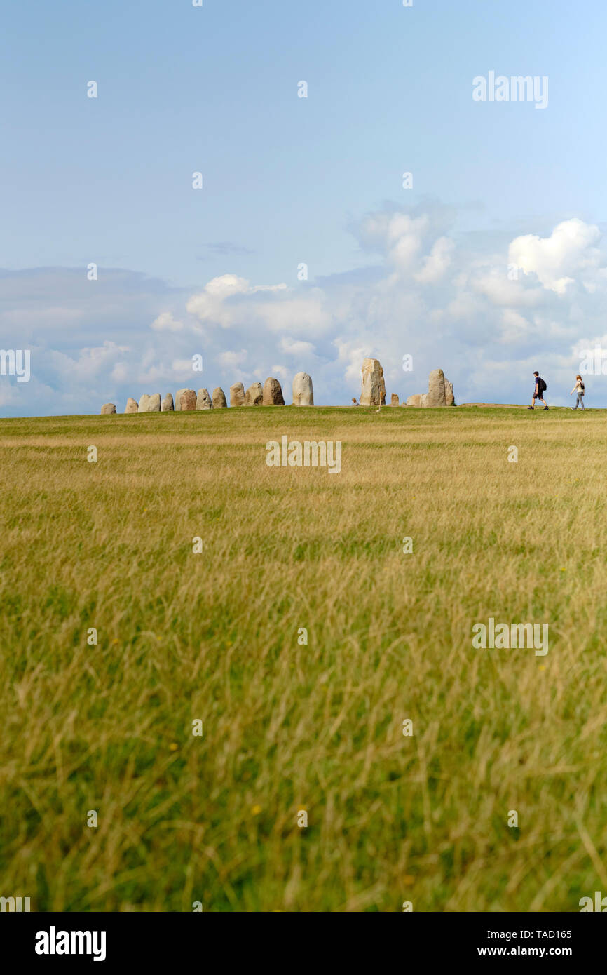 Nordic iron age stone circle hi-res stock photography and images - Alamy