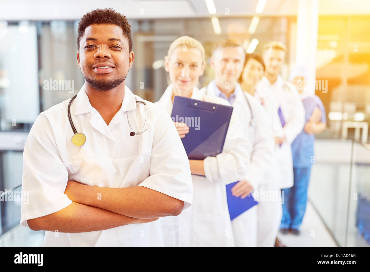 Collaboration of doctor and nurse and nurses as a team in clinic Stock ...