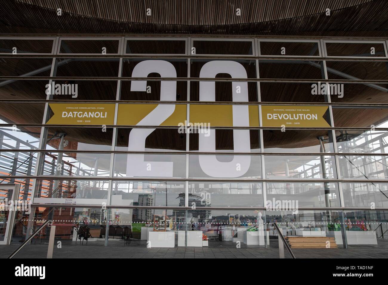 The National Assembly for Wales Senedd building celebrating 20 years of ...