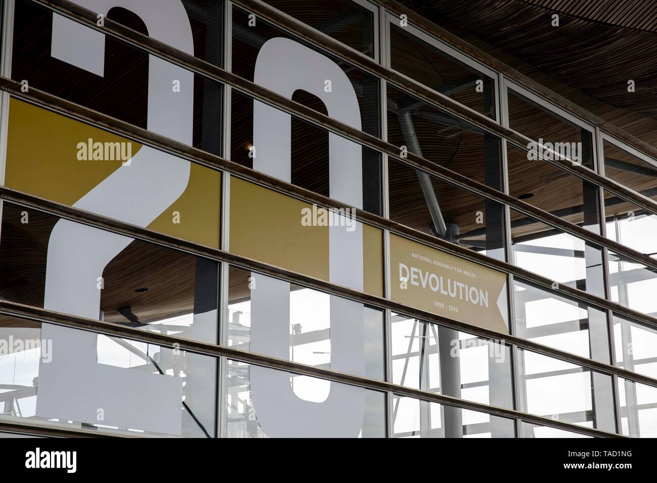 The National Assembly for Wales Senedd building celebrating 20 years of ...