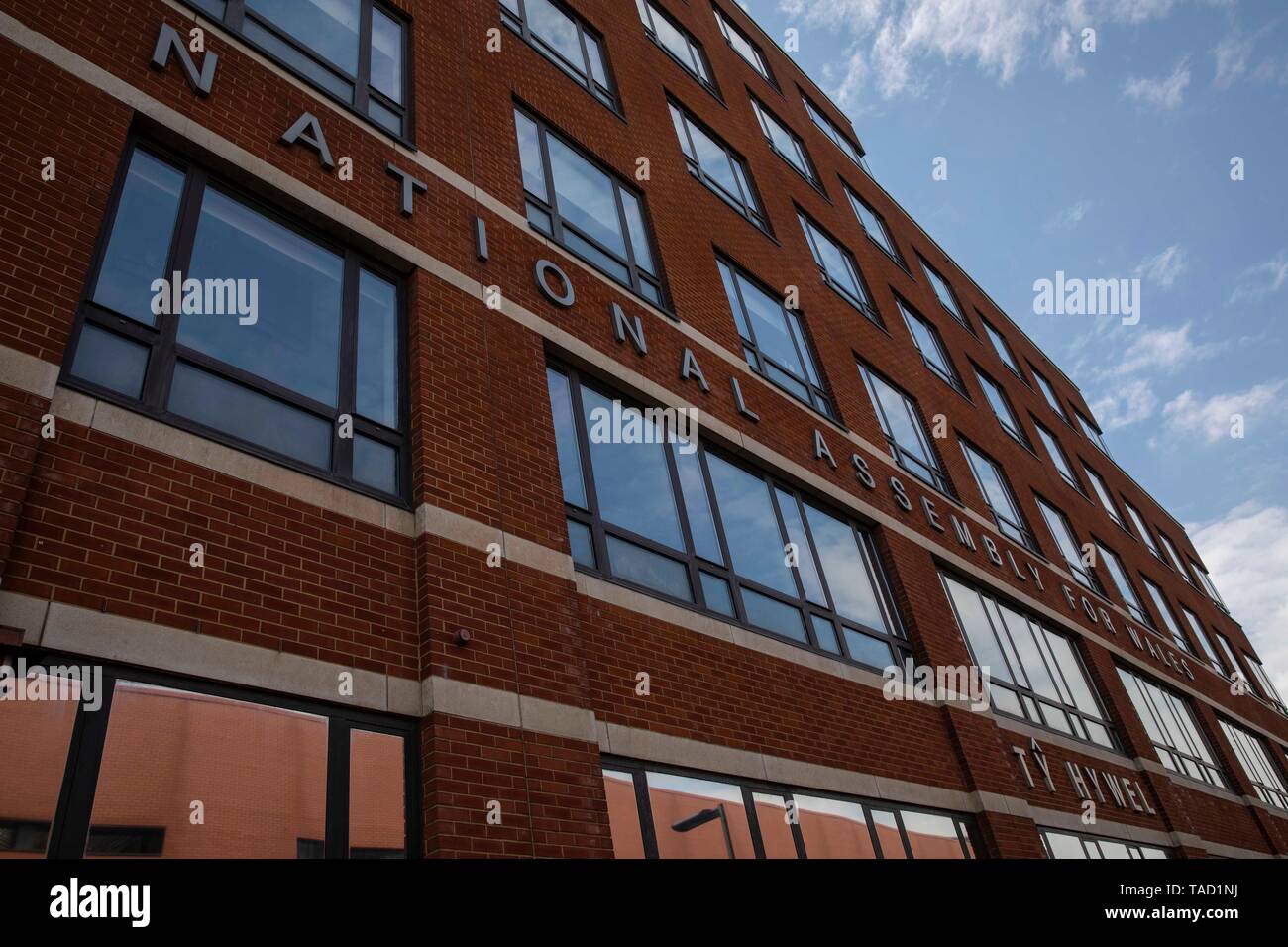 The National Assembly for Wales Ty Hywel building, pictured May 2019 ...