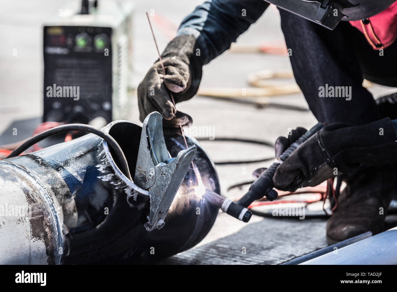 Fabrication of steel welding hi-res stock photography and images - Alamy