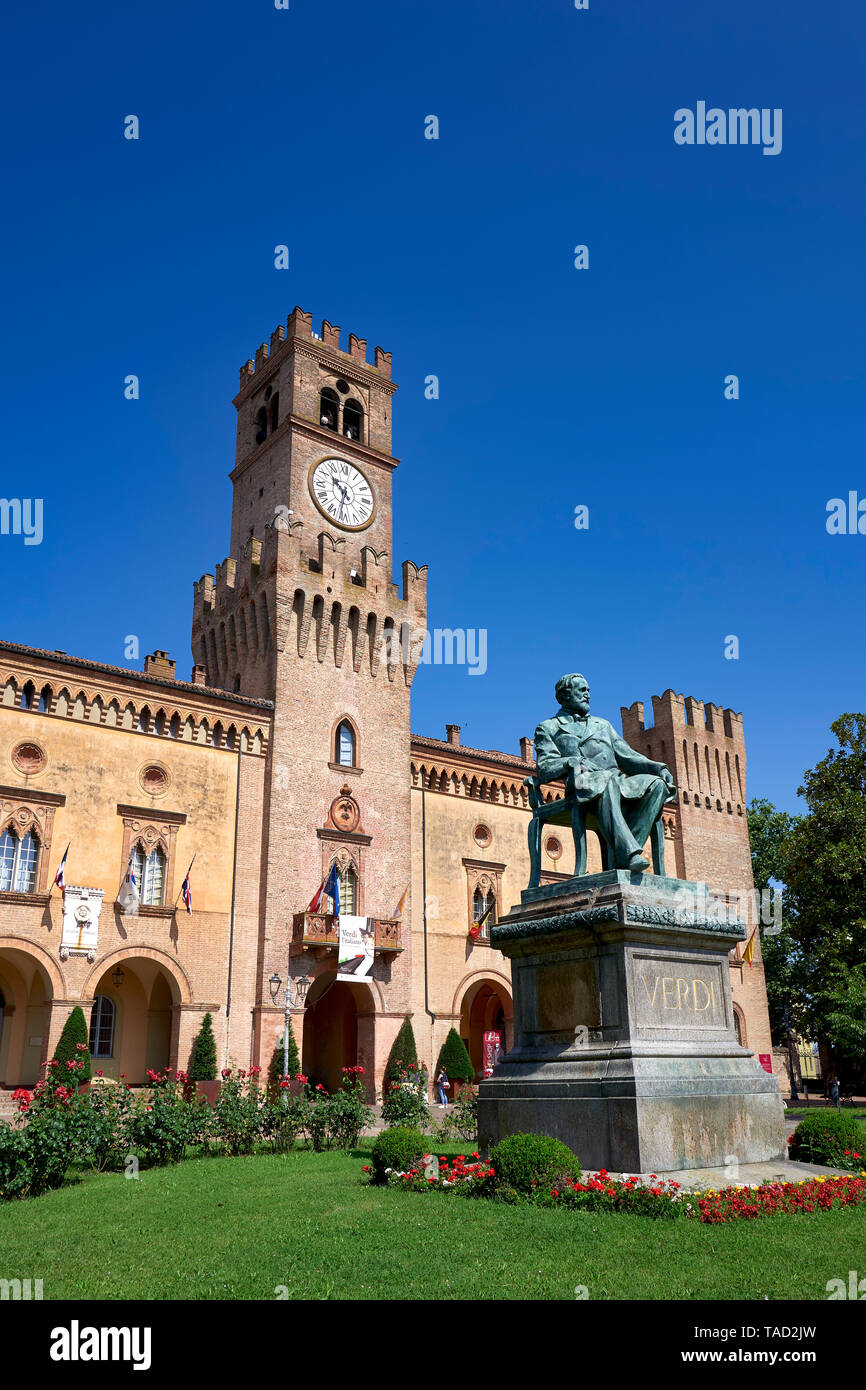 Busseto Parma Italy. The Teatro Giuseppe Verdi inside Rocca Pallavicino ...
