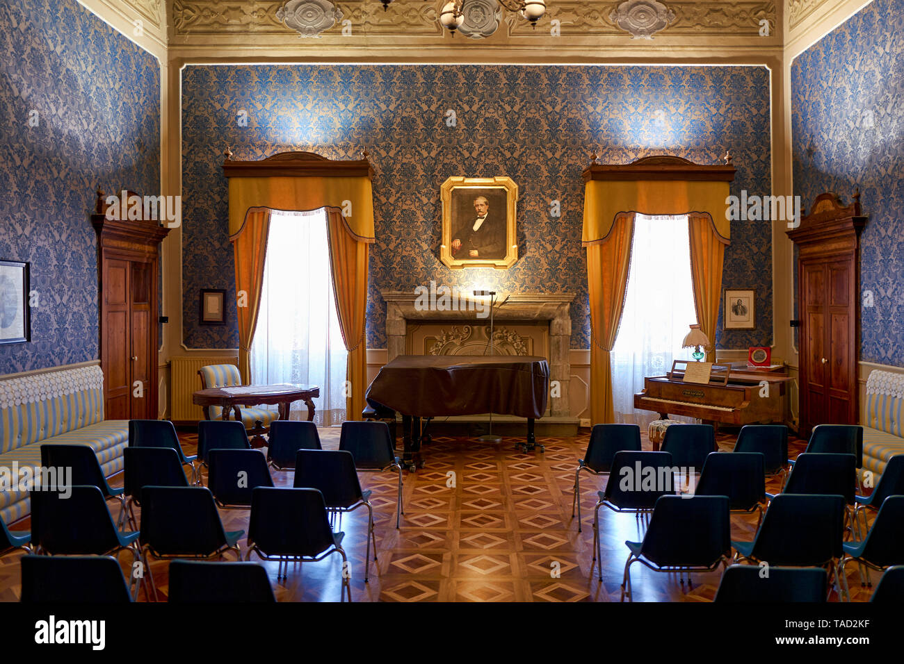 Busseto, Parma, Italy. Casa Barezzi where Giuseppe Verdi lived Stock ...