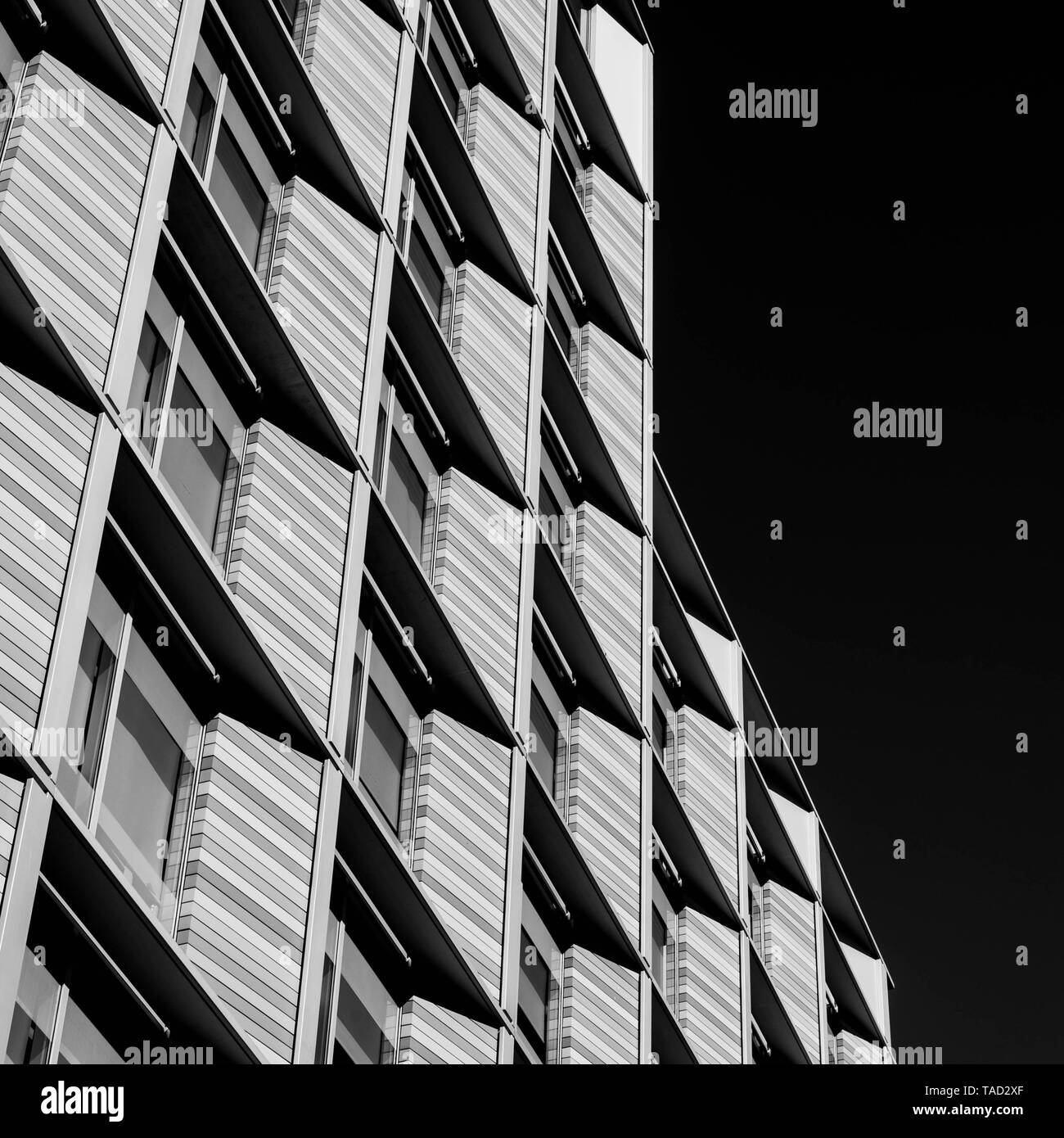 Business building glass offices Black and White Stock Photos & Images ...