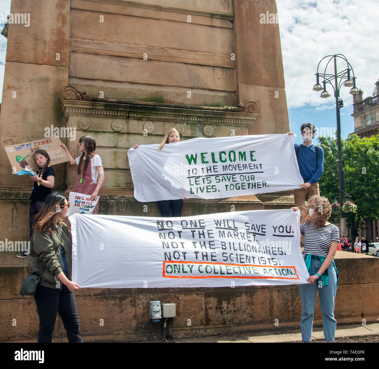 Glasgow, Scotland, UK. 24th May 2019. The second Youth Strike 4 Climate ...