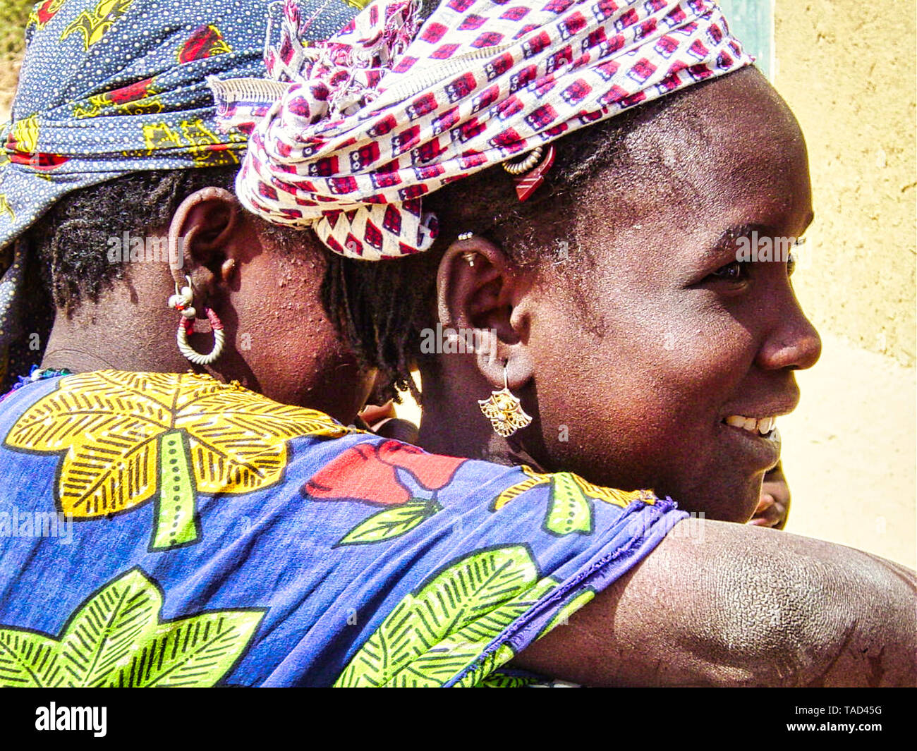 TIMBUKTU, MALI - FEBRUARY Circa, 2019. Unidentified poor african ...