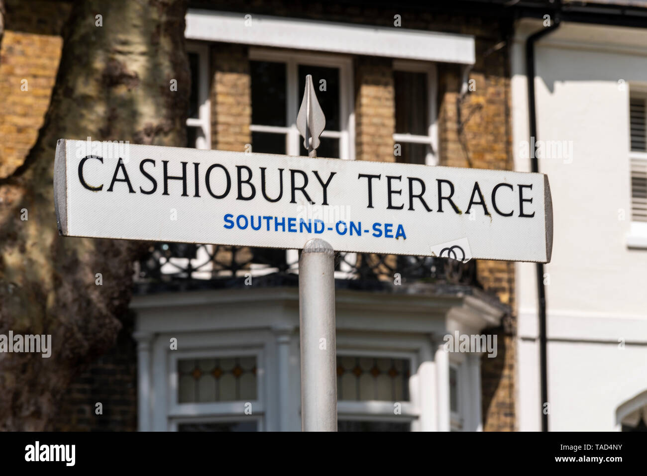Cashiobury Terrace street sign signpost, road sign sign post in ...