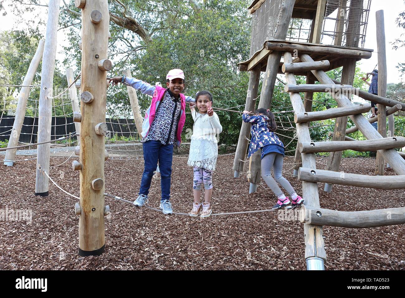 Kew Gardens New Children's Playground 18 May 2019 London , UK Stock ...