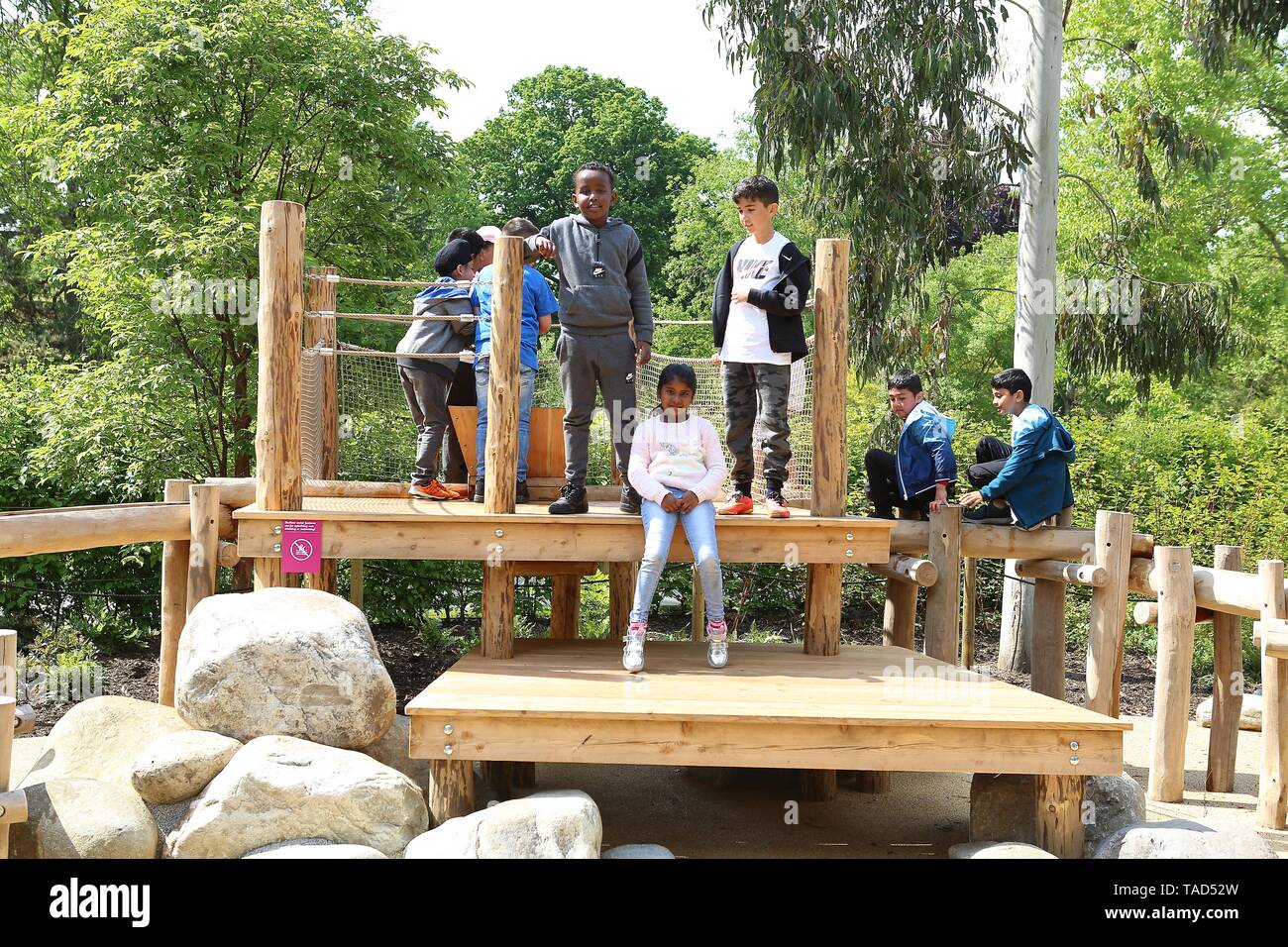 Kew Gardens New Children's Playground 18 May 2019 London , UK Stock ...