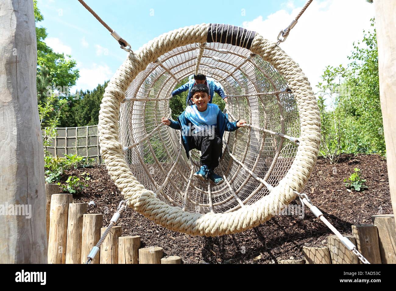 Kew Gardens New Children's Playground 18 May 2019 London , UK Stock ...