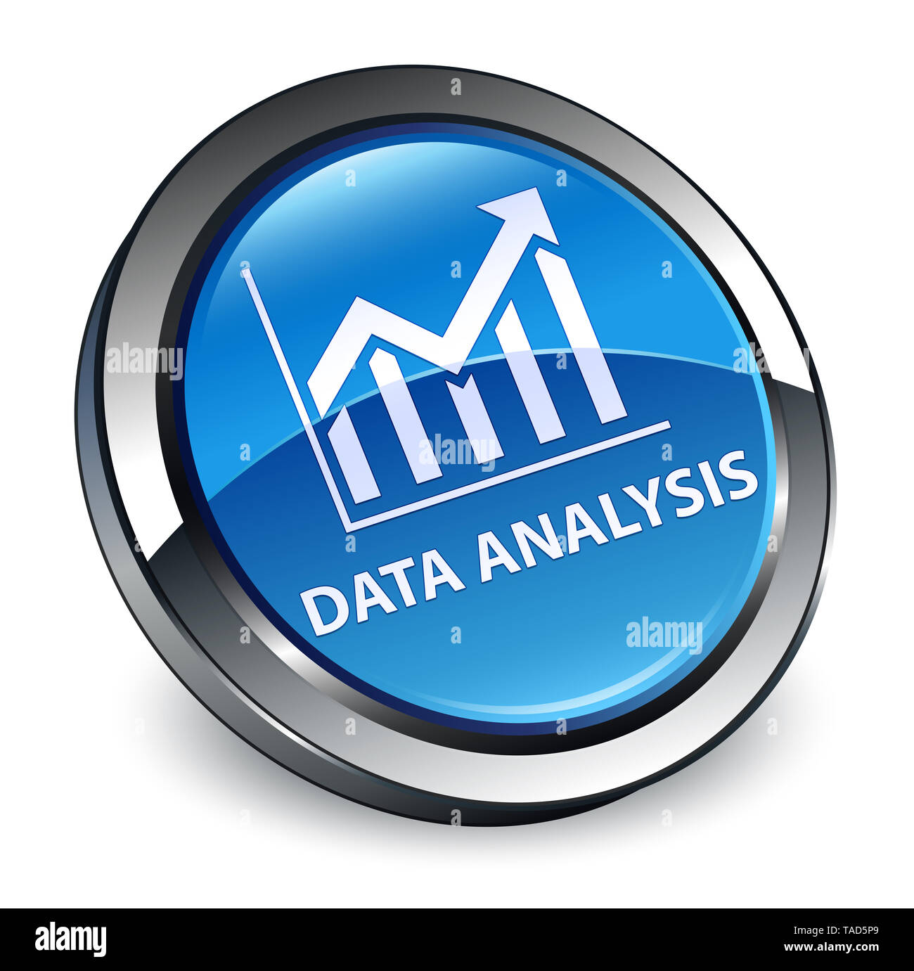 Blue sign data analysis symbol hi-res stock photography and images - Alamy