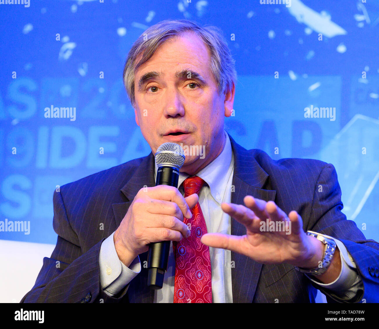 Sen. Jeff Merkley (D-OR) speaking at The Center for American Progress ...