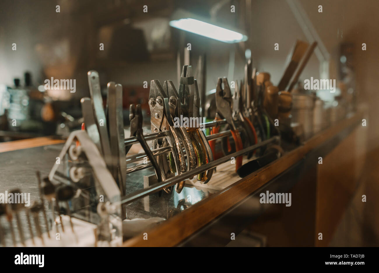 Interior of a jewellery making workshop Stock Photo - Alamy