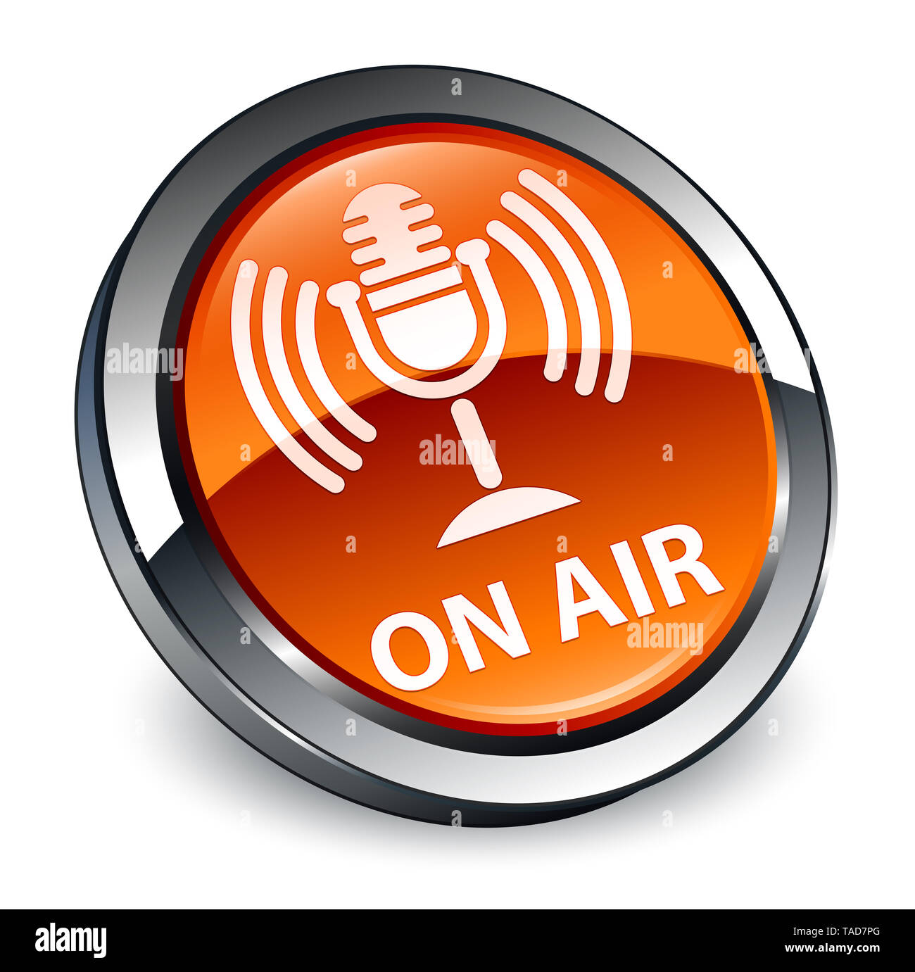 Brown microphone icon hi-res stock photography and images - Alamy