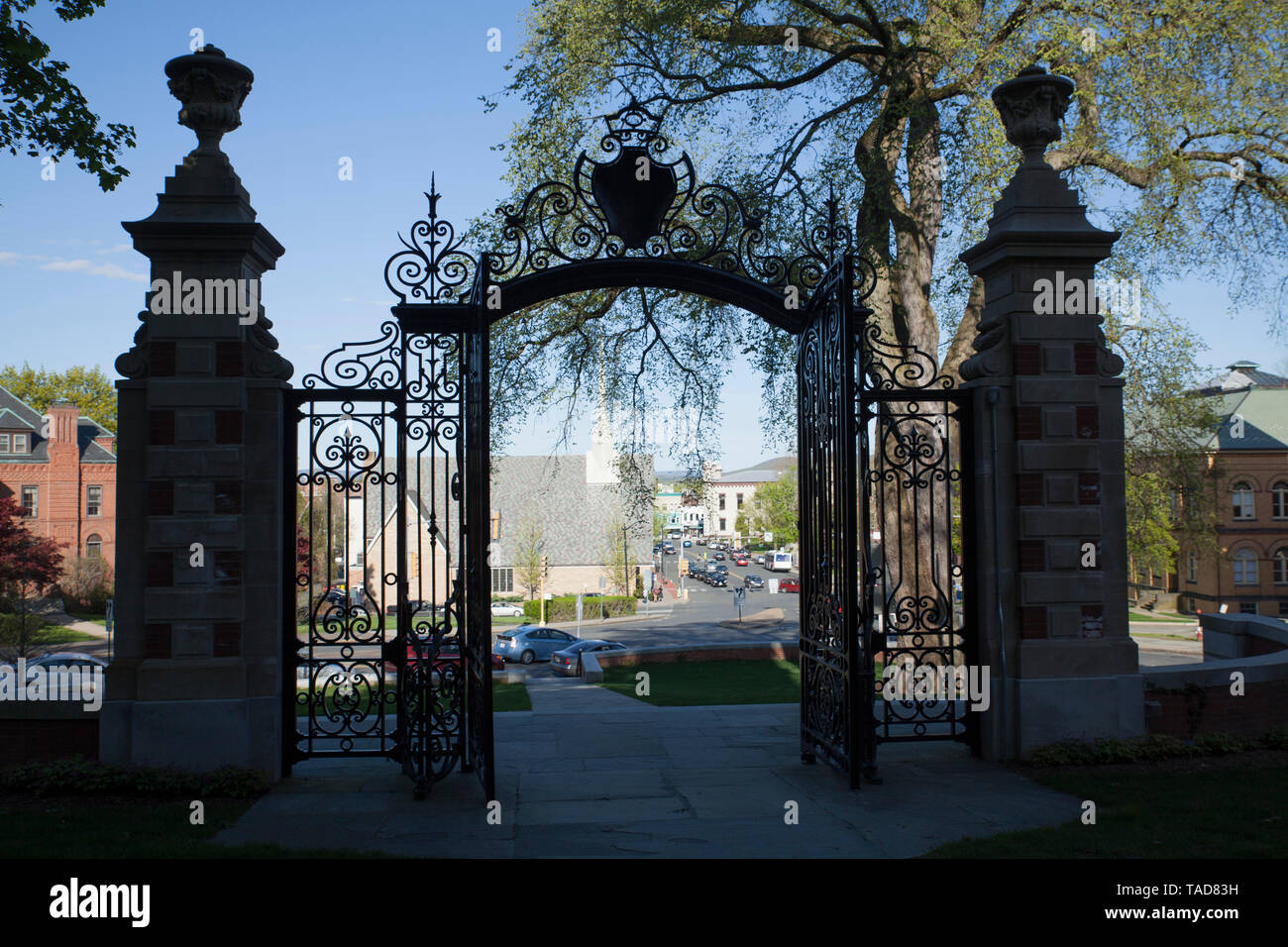 Wrought iron gates america hi-res stock photography and images - Alamy