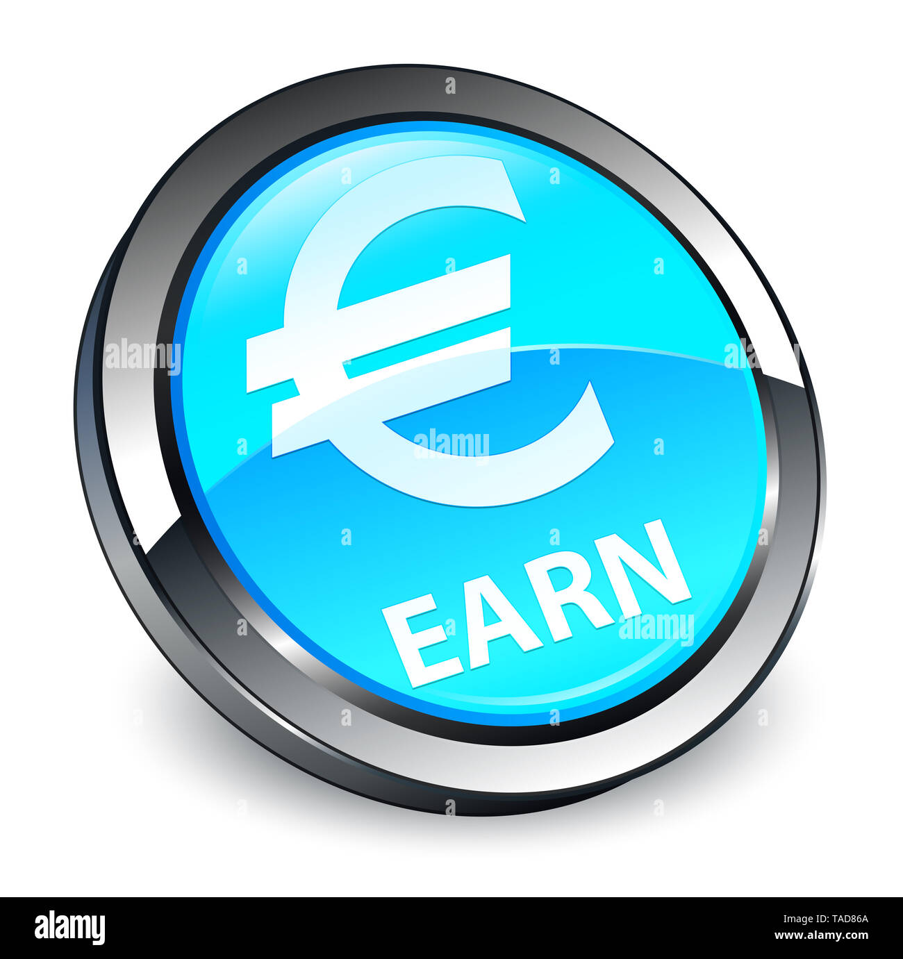 Blue sign earn money symbol hi-res stock photography and images - Alamy