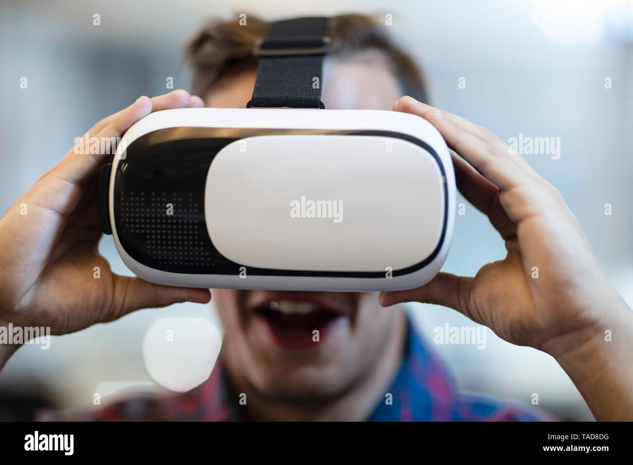 Interactive experience man using hi-res stock photography and images ...