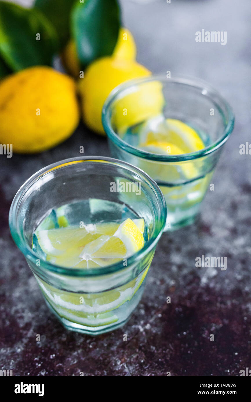 Lemonade glasses hi-res stock photography and images - Alamy