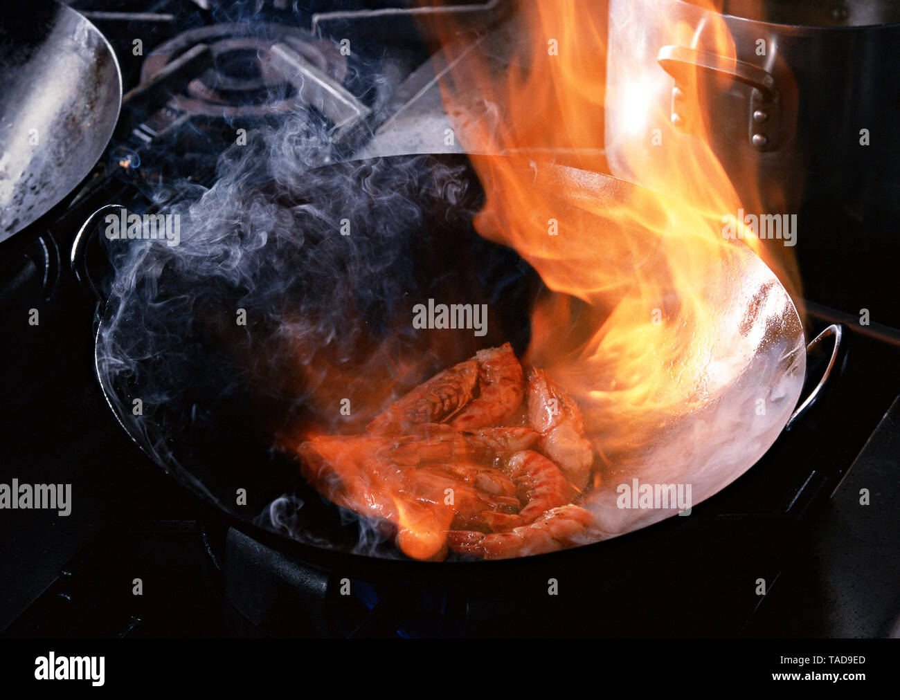 the process of cooking unique and attractive Asian food Stock Photo - Alamy